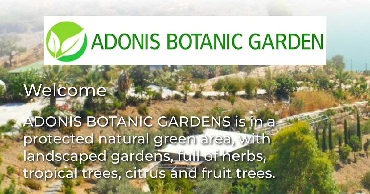 Home - Adonis Botanic Gardens