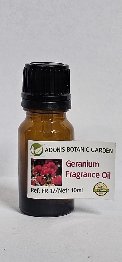 FR - 17 / Geranium Fragrance Oil - Adonis Botanic Gardens